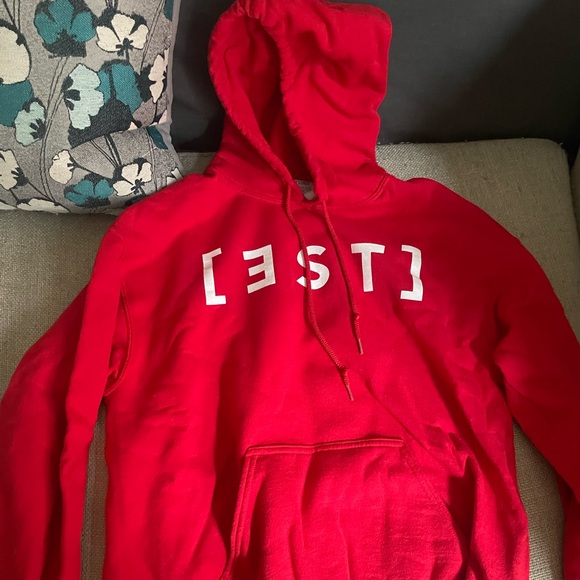 mgk | Sweaters | Red Machine Gun Kelly Mgk Est Hoodie | Poshmark